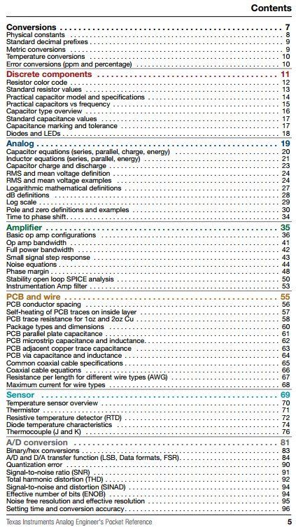 Analog engineer's Pocket Reference de Texas Instruments
