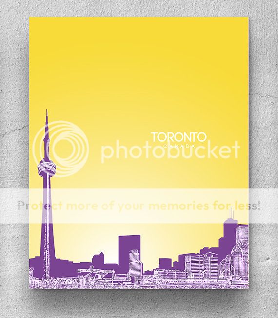 Looking for a large frame picture of the Toronto skyline for home decor ...